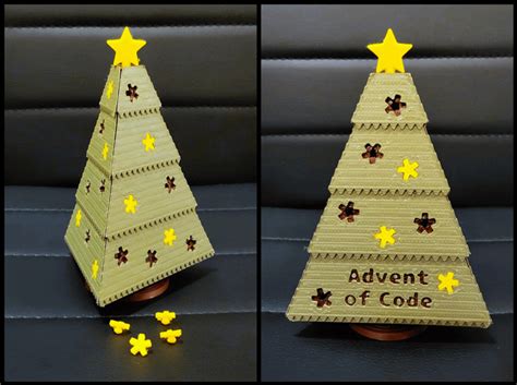 2023 Day 1 25 My 3d Printed Advent Of Code Calendar Radventofcode