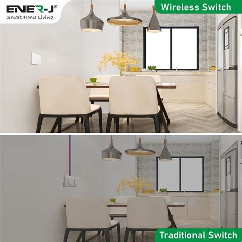 Wireless Kinetic Switch 3 Gang Ener J Smart Home