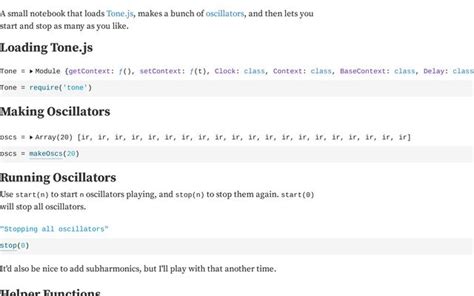 Harmonics Generator Duncan Geere Observable