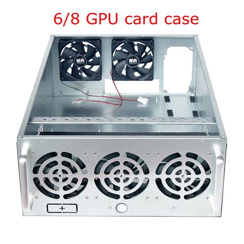 6 8 Gpu 5 Fans Pc Frame Open Air Pro Mining Rig Case Usb Miner Server Cabinet Rack Graphics Card