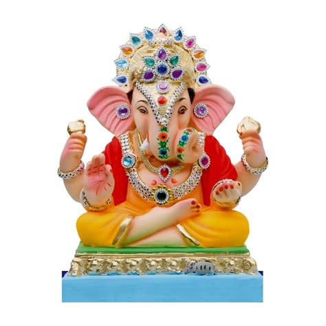 Dagdushet Halwai Eco Friendly Ganesha Idol Made Of Clay Shadu Mati 15