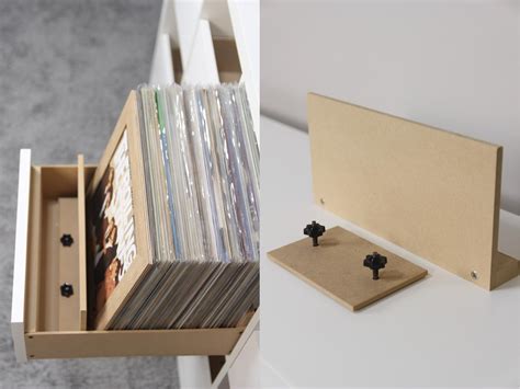 Ikea Kallax Vinyl Record Storage Drawers Lp Cabinet Hack Minimalist