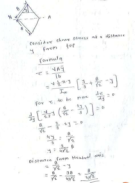 Solved A Beam Of Square Cross Section BB Is Used As A Beam With One Course Hero