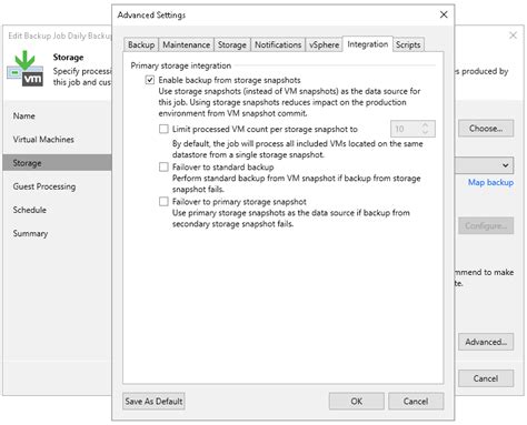 Configuring Backup From Storage Snapshots Storage System Snapshot Integration Guide