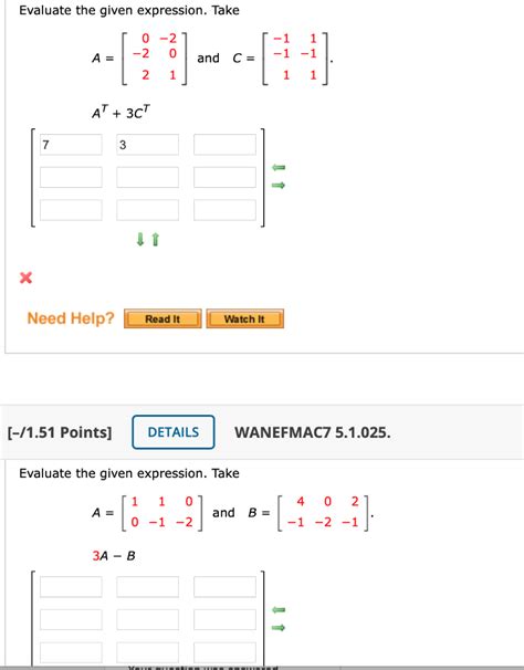 Solved Given That Matrix A Is 5 X 6 And Matrix B Is 6 X 5 Chegg Com