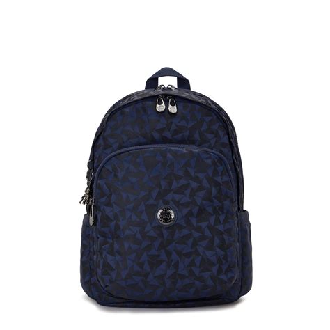 Kipling Large Backpack Female Endless Navy Jacquard Delia M I5000 3q