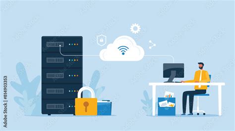 Business Technology Cloud Computing Service Concept And Datacenter