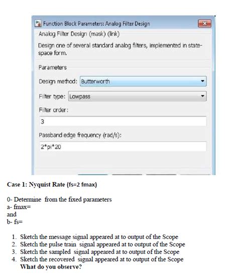 Solved Experiment Sampling Theorem Objectives To Verify Chegg Com