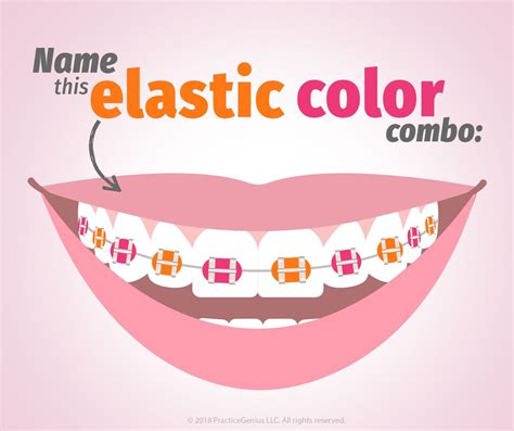 Orange And Fuschia Elastics Pink And Orange Braces Coral Color Braces