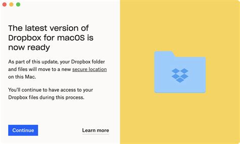 dropbox update with new secure location any drawbacks tidbits