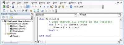 How To Protect Unprotect All Worksheets With VBA In Microsoft Excel