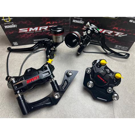Original Smrt Caliper Front 4 Pot Rear 2pot Smrt 16 Corsa Corta 19cc Master Pump With Aem