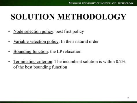 cost saving approach using solution algorithms ppt