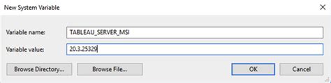 when installing tableau server for an upgrade an error is presented