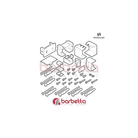 Confezione Montaggio In Finitura Bianco Bx 01 2ph Dx Opera Ricambio