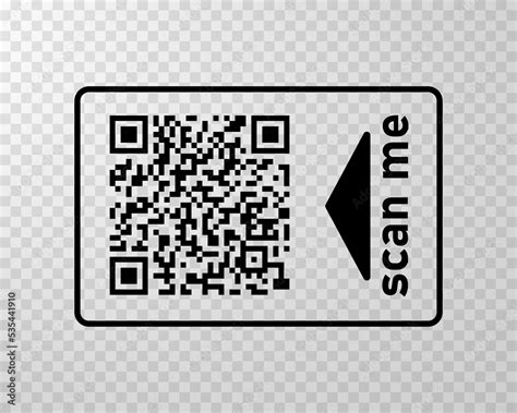 Scan Me Icon With Qr Code For Smartphone Isolated On Transparent Background Qr Code For Payment