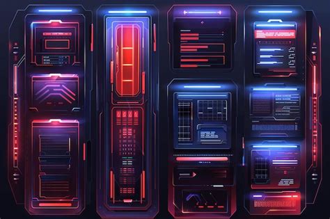 premium photo example of a user interface for a computer game