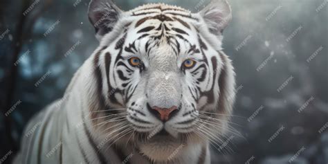 White Bengal Tiger With Blue Eyes Wallpaper