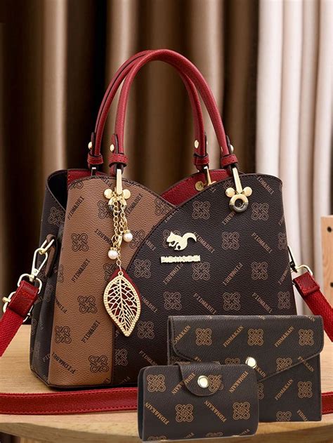 Three Pieces Set Classic Tote Handbag This Years Is The Three Pieces