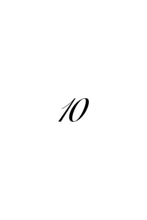Free Printable Tracing Numbers Fancy Calligraphy Number 10