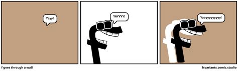 F Goes Through A Wall Comic Studio