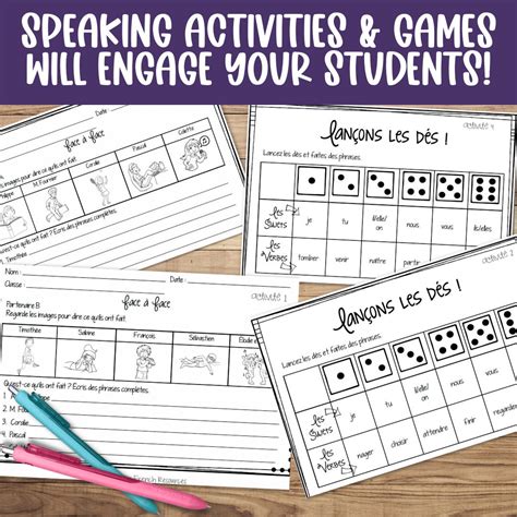 Passé Composé French Worksheets For French Verb Conjugation French Classroom Resource French