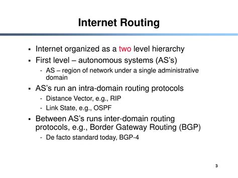 PPT CS Lecture Inter Domain Routing Protocol PowerPoint Presentation ID