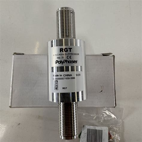 Polyphaser Rgt Dc To 24ghz Suppressor Type N Ff Bulkhead Coaxial Rf