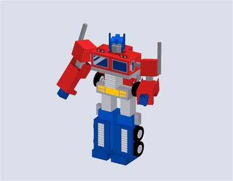 擎天柱创意动画制作，css变换属性运用 17素材网