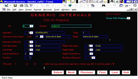 Data Entry Screen For Defining A New Operators Mapping To Conventional