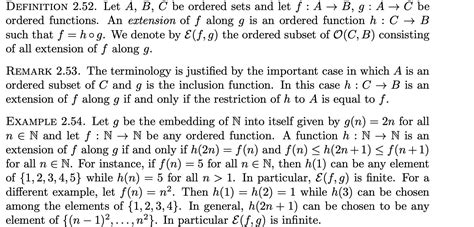 question on extensions of ordered functions in real analysis r askmath