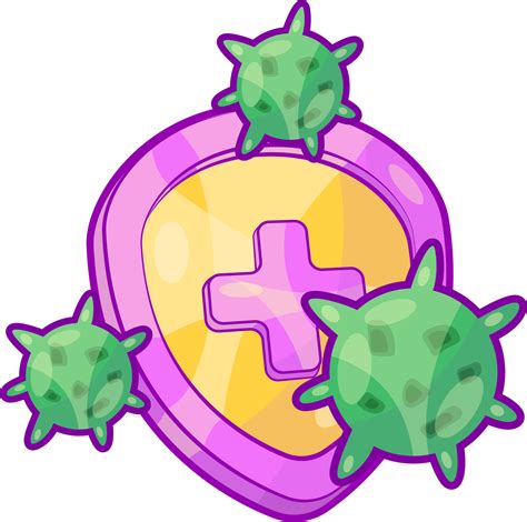 Immune System With Shield And Virus 21742630 Png