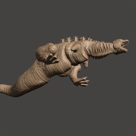 🥈 Kamata Kun Shin Godzilla 2nd Form Kaiju Ultra Detailed Stl Hi Poly Model For 3d Printing