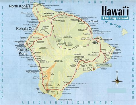 Printable Hawaiian Islands Map