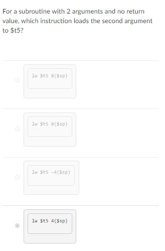 solved for a subroutine with 2 arguments and no return
