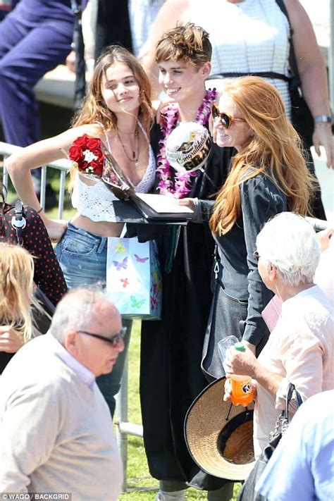 Patsy Palmer Watches Her Model Son Fenton 17 Graduate From High