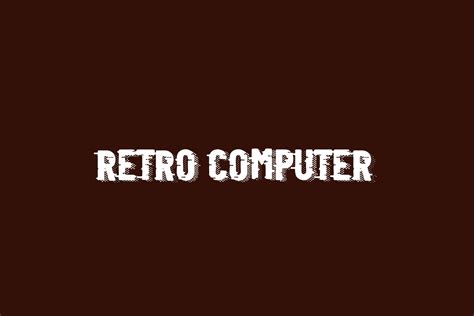Retro Computer Fonts Shmonts