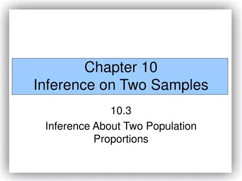 Ppt Statistical Inference On Two Population Proportions Examples And