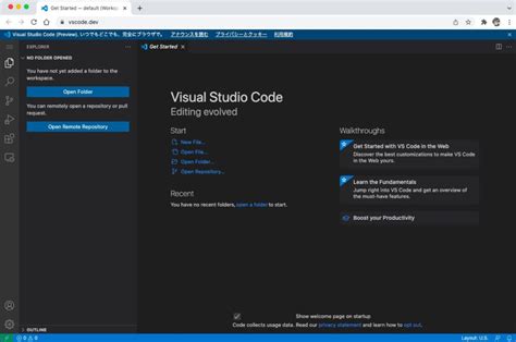 JavaScriptブラウザ上でコーディングVSCode dev muralog