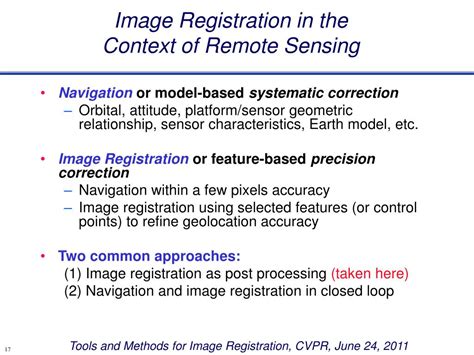 ppt robust feature based registration of remotely sensed data