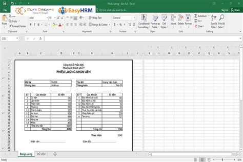 Top 5 Mẫu Phiếu Lương Cho Nhân Viên Đẹp Đơn Giản Chuẩn Excel 2025