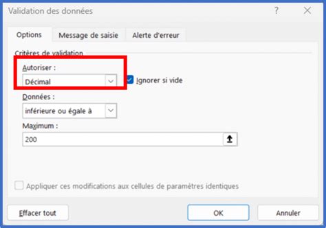 La validation des données ACTIONS MICRO