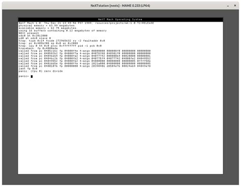Zero Divide Panic When Booting Nextstep 09 And 10 On Nexts · Issue 8340 · Mamedevmame · Github
