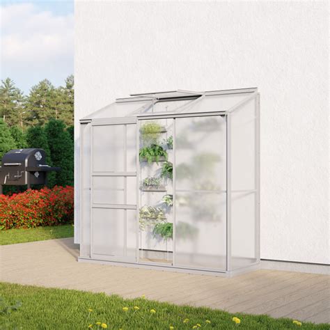 Szklarnia Przyścienna Styx 1 3 M² Z Aluminium I Hkp 4 Mm Vitavia