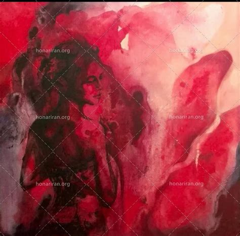 تابلو نقاشی آشوبی از پس آرامش نمایشگاه هنر ایران