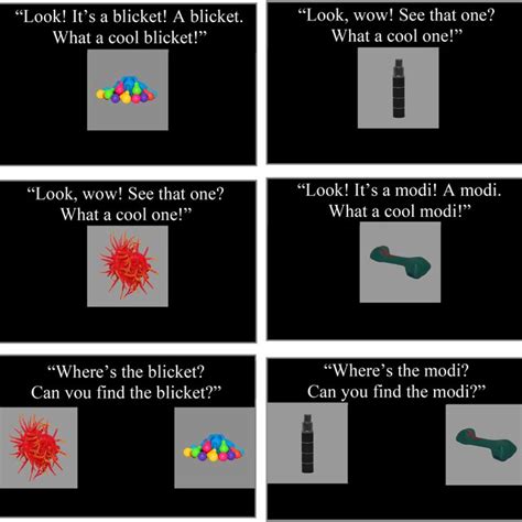 Examples Of High Difficulty Test Trials For The High Salience Condition Download Scientific