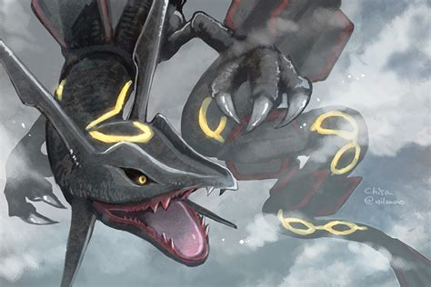 Pokemon Wallpaper Shiny Rayquaza