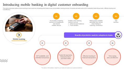 Digital Approach To Client Introducing Mobile Banking In Digital Customer Onboarding