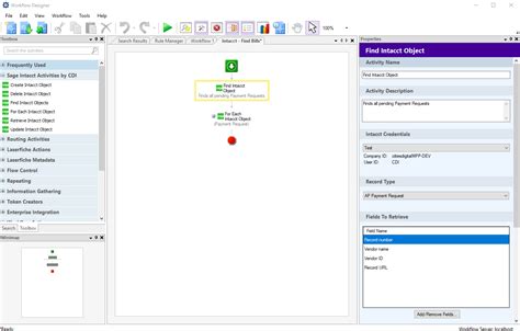 intacct laserfiche integration with workflow activities