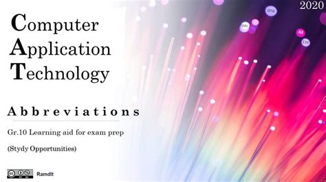 CAT Study Slides For Grade RamdIT